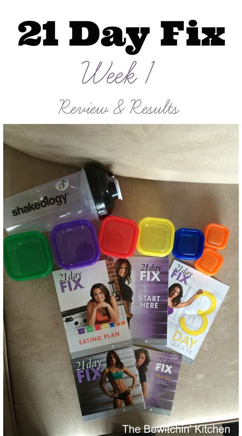 21 Day Fix Week 1 Results The Bewitchin Kitchen