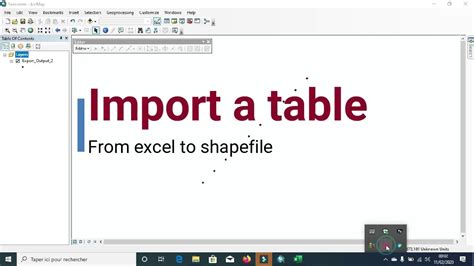 arcgis how to import an excel table into arcmap youtube