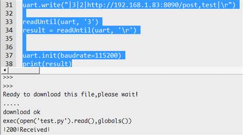 micro bit upython uart obloq post request to flask