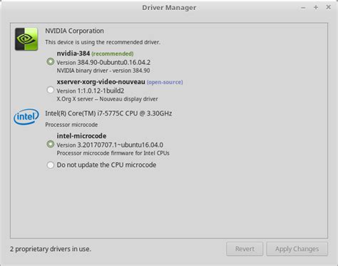 drivers de hardware — documentação linux mint installation guide