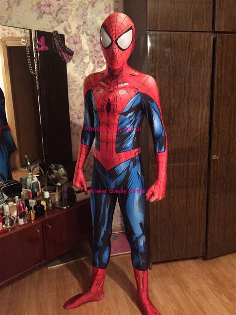 Ultimate Spiderman Costume 3d Shade Spandex Cosplay Halloween Spider