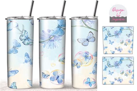 Butterfly Coffee Tumbler Sublimation Graphic By Jaiprakan A · Creative