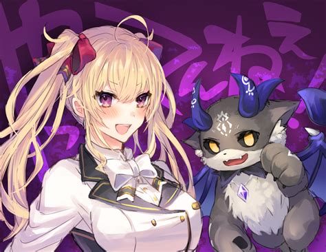 Safebooru 1girl D Ahoge Bangs Blonde Hair Blush Bow Breasts Collared