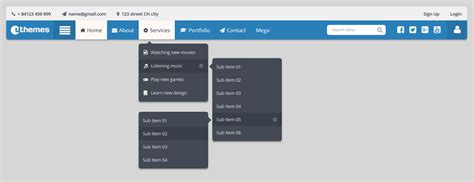 mega menu responsive bootstrap by thebestdesigns