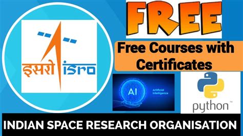 isro free courses with certificates 2022 artificial intelligence