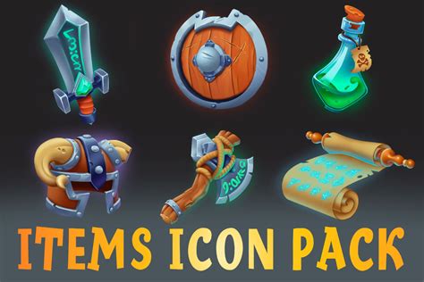 Free Medieval Items Icons Pack 2d Icons Unity Asset Store