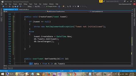 create application with entity framework code first