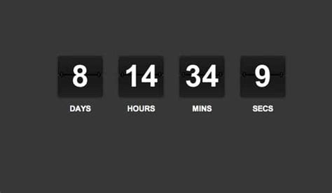 how to code a jquery rolodex style countdown ticker best