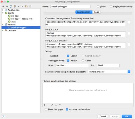 grails 3 debug button disabled workaround suggested by docs doesn t