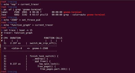 debugging linux kernel using ftrace part4 tracing a specific process