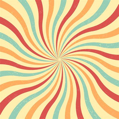 Premium Vector Vintage Sun Retro Banner Background Colourful Grunge