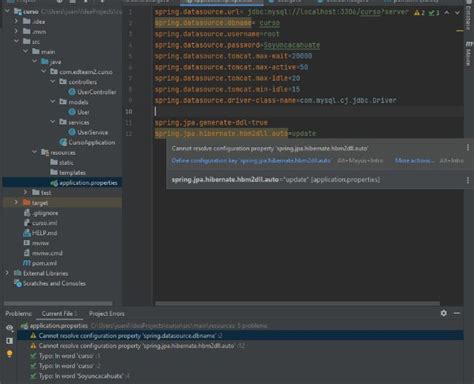spring jpa hibernate hbm2dll auto update edteam