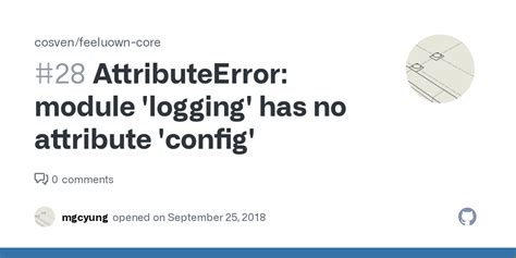 attributeerror module logging has no attribute config · issue 28