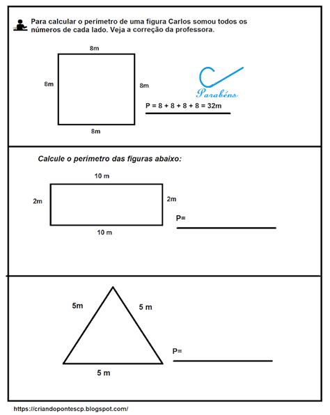 Compartilha Grandezas E Medidas Perímetro De Figuras Planas