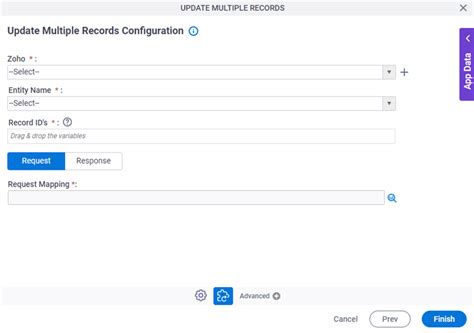 update multiple records zoho crm activity