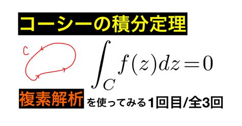 線積分の定義、コーシーの積分定理【複素解析1 3】 すうがくブログ【式変形ch】