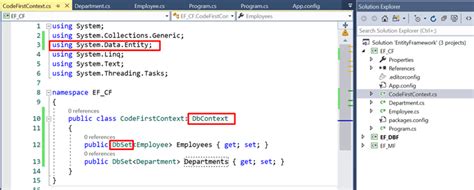 code first approach and code first migrations in entity