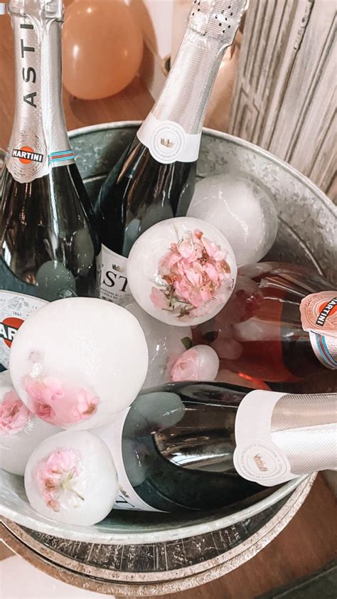 Flower Ice Balls Cubes For Events Flower Ice Backyard Bridal Showers