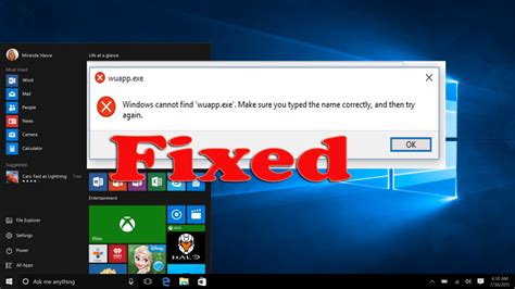 [fixed] windows cannot find wuapp exe error in windows 10