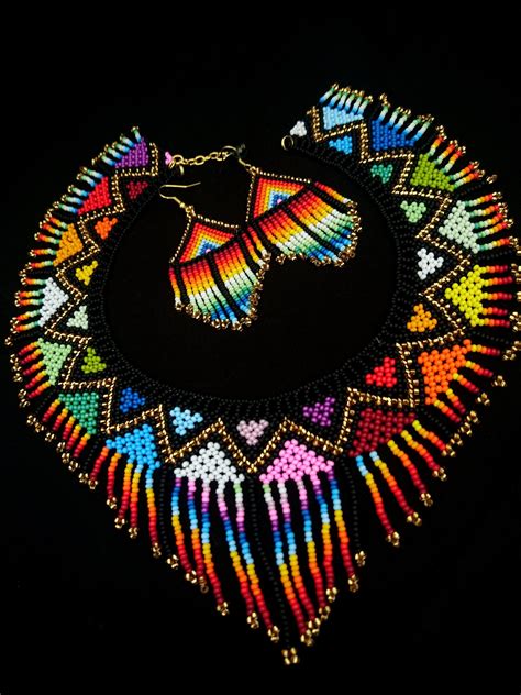 Beaded Scarf Beaded Necklace Patterns Seed Bead Patterns Beaded