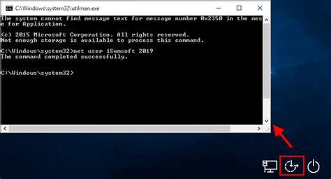 reset windows 10 local admin password with command prompt