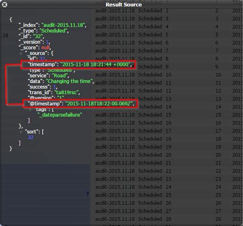 elasticsearch logstash jdbc input filter event timestamp different