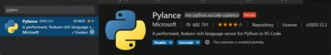 python 3 x pylance is enabled but not working the settings json