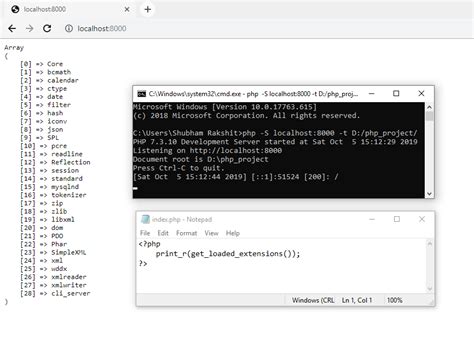 como ver as extensões carregadas pelo php acervo lima