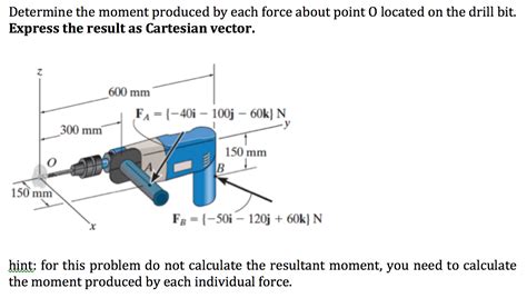 Solved Determine The Moment Produced By Each Force About