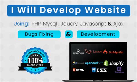 fix the bugs and develop website using php mysql jquery and ajax by