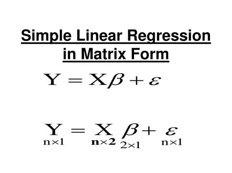 ppt topic 11 matrix approach to linear regression powerpoint