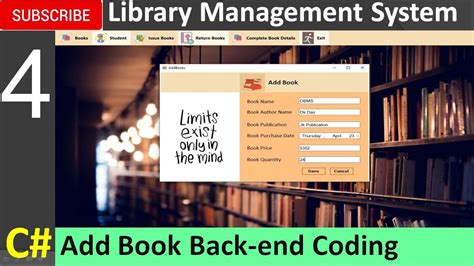 4 library management system in c add book back end coding youtube