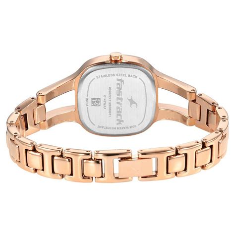 Fastrack Pulse Quartz Analog Mother Of Pearl Dial Metal Strap Watch For