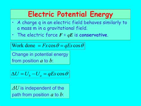 Electric Potential Energy