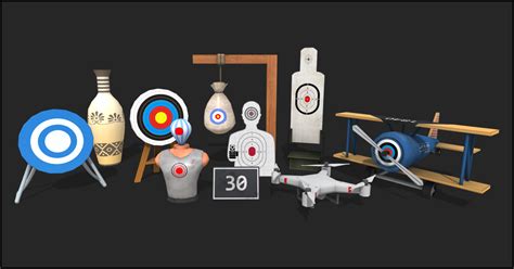 shooting target assets mega bundle 3d props unity asset store