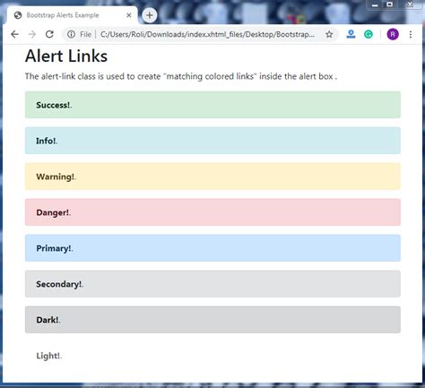 bootstrap 4 alerts tutorial and example