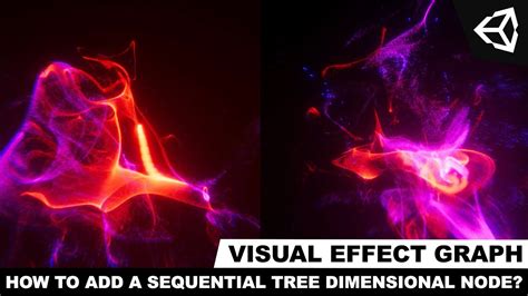 unity3d vfx graph how to add a sequential tree dimensional node