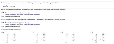 Answered Find The Absolute Maximum And Minimum… Bartleby