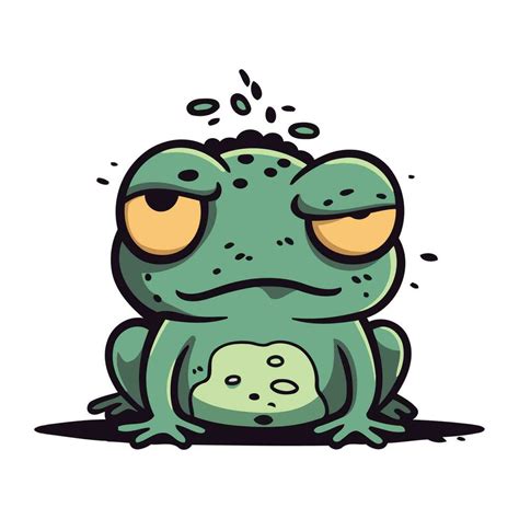 Cartoon Frog Vector Illustration Of A Funny Frog Cartoon Frog