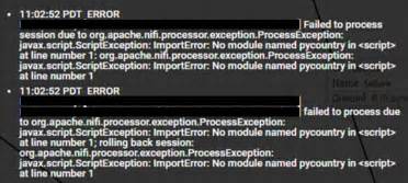 unable to refer python libraries from nifi executescript processor
