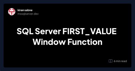 sql server first value window function with examples