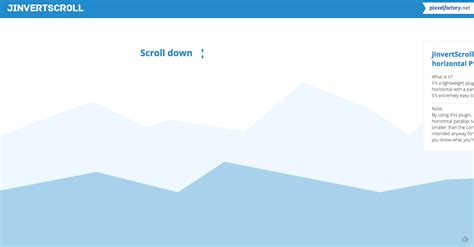 jinvertscroll a lightweight jquery horizontal parallax plugin—it s a
