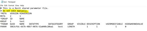shared parameter name in project does not match name in shared