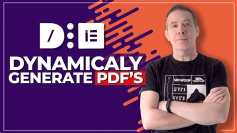 generate dynamic pdf s in wordpress dynamic content for elementor
