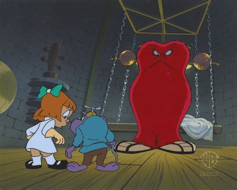 Tiny Toons Original Production Cel On Original Background Elmyra Diz