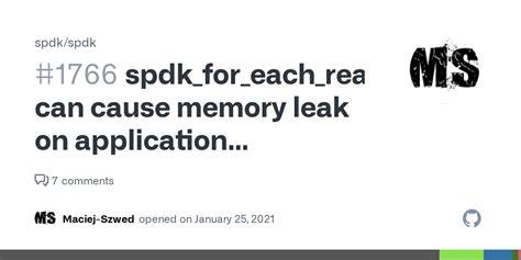 spdk for each reactor can cause memory leak on application shutdown