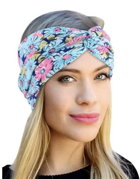 Knotted Wide Headband Twist Headband Yoga Workout Headband Etsy