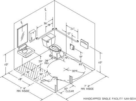 single occupancy space planning title 24 ada pinterest toilets