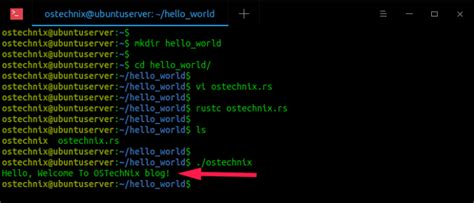 install rust programming language in linux ostechnix
