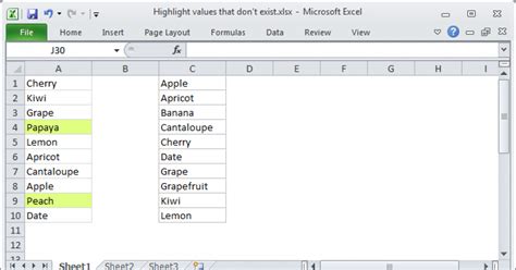 highlight missing values excel formula exceljet